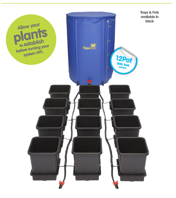 Autopot - Système COMPLET - 12 pots 15L et réservoir 225L - Guano Diffusion